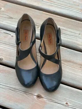 Miz Mooz | Shoes | Miz Mooz Marry Jane Pump 7 Black Leather Selma Cone ...